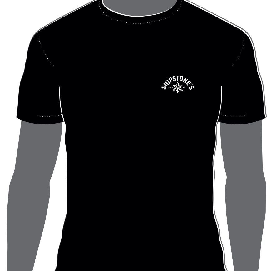 Black T-Shirt - Shipstones Brewery, Nottingham